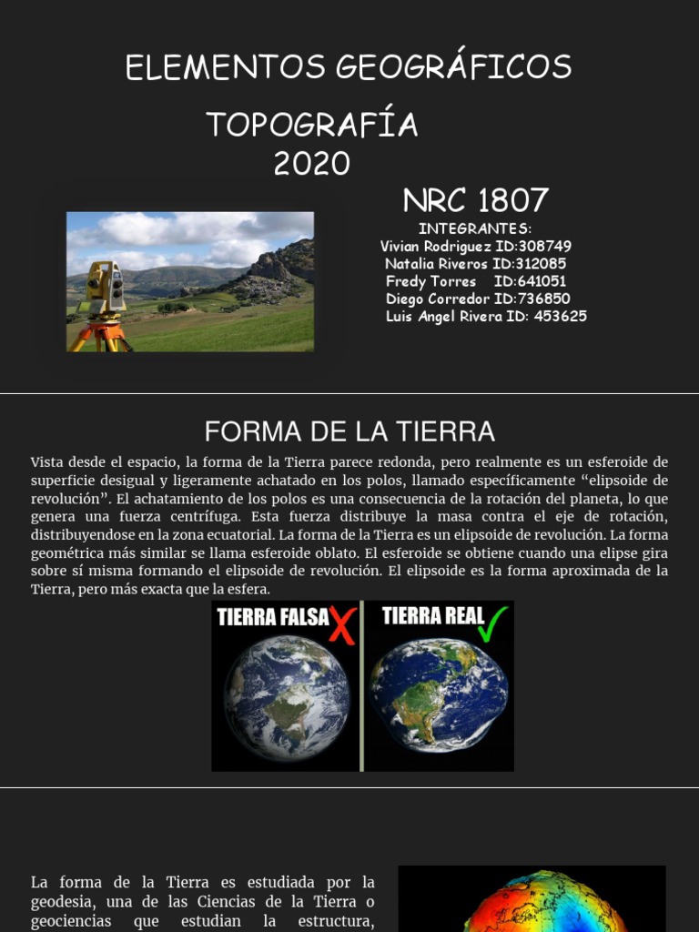 Elementos Geograficos 1 | PDF | Rotación | Tierra