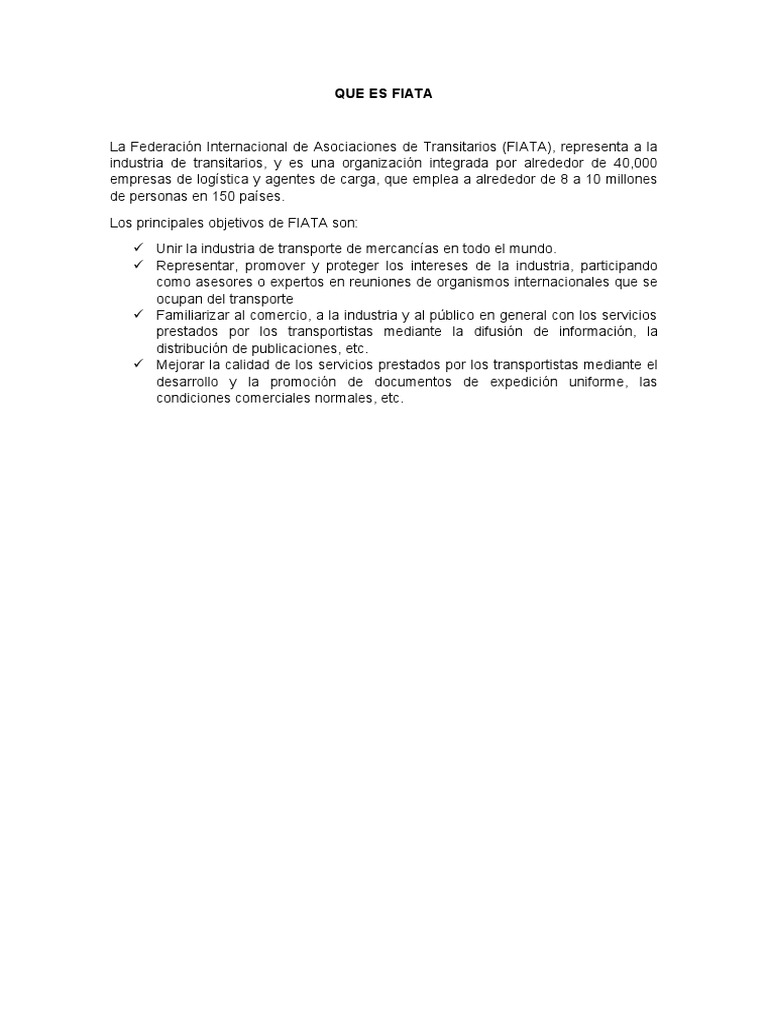 Que Es Fiata | PDF