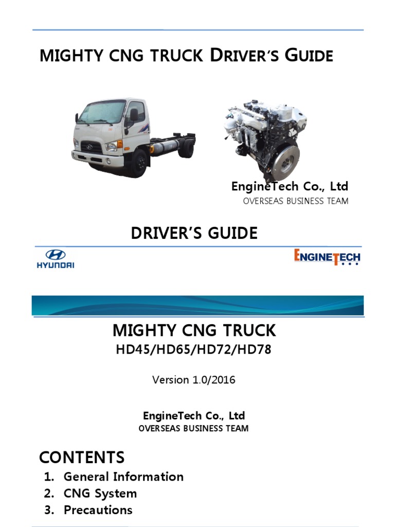 Mighty CNG Truck Driver's Guide | PDF | Propane | Liquefied Petroleum Gas