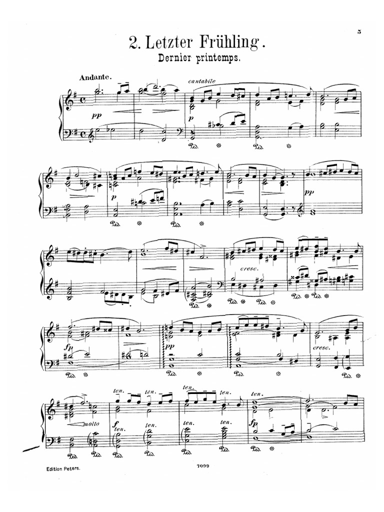 Grieg - Spring (Piano) | PDF