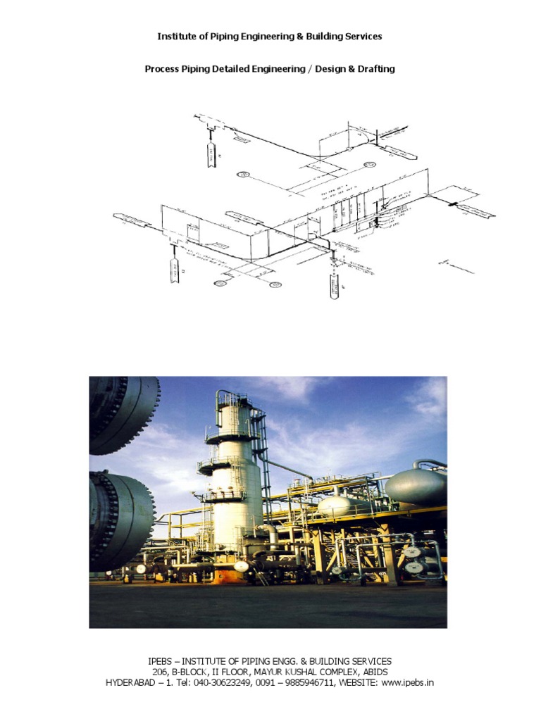 Process Piping Detailed Engineering - Design & Drafting | PDF | Pipe (Fluid Conveyance) | Gases