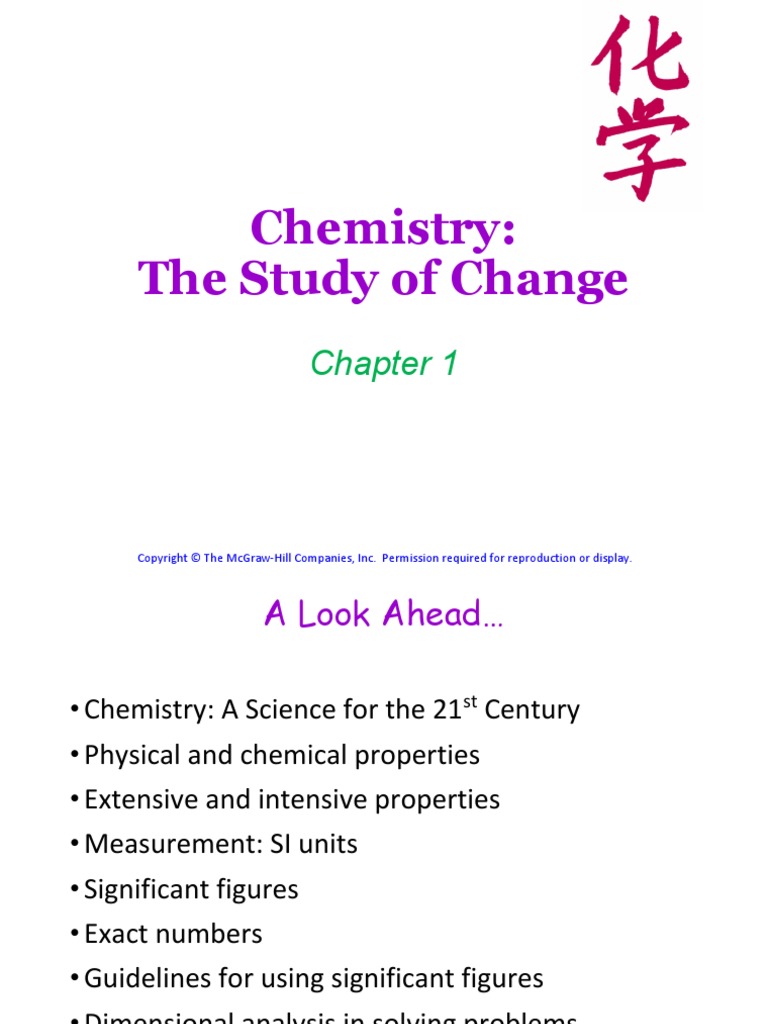 Chemistry: The Study of Change | PDF | Significant Figures | Physical ...
