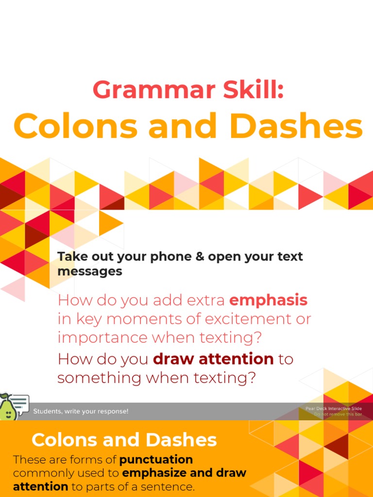 Colons and Dashes | PDF | Punctuation | Language Mechanics