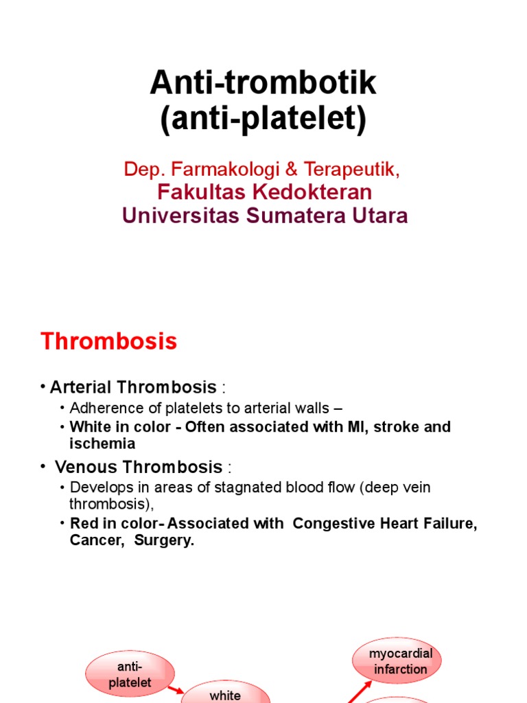 20210524-Kbk-His39-Farmakologi Anti-Trombotik (Antiplatelet) | PDF ...