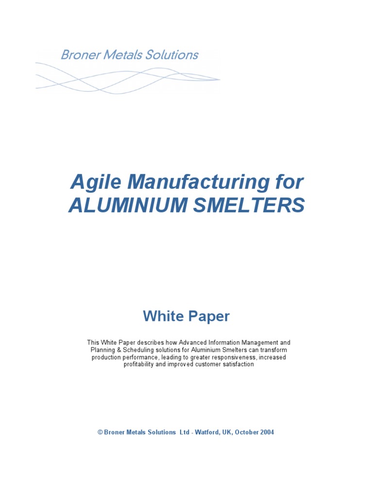 Agile - Manufacturing - For - Aluminium Smelters | PDF