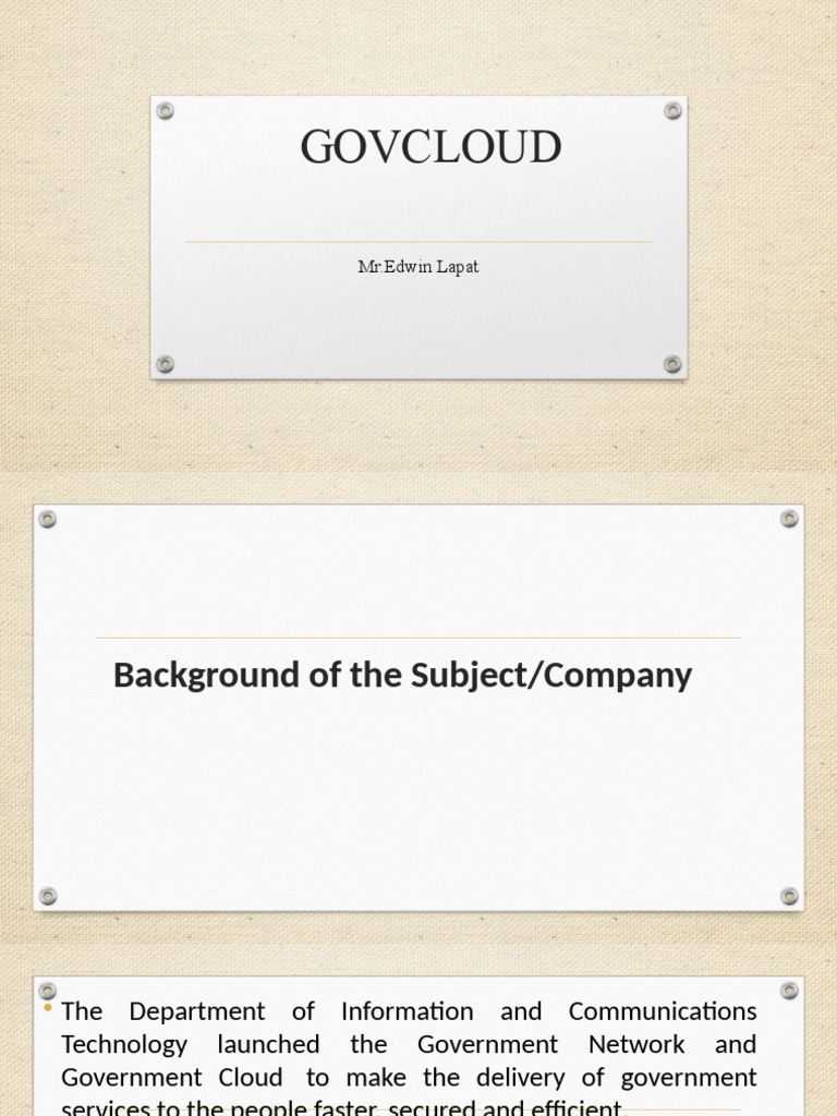 Gov Cloud Pdf Cloud Computing Server Computing
