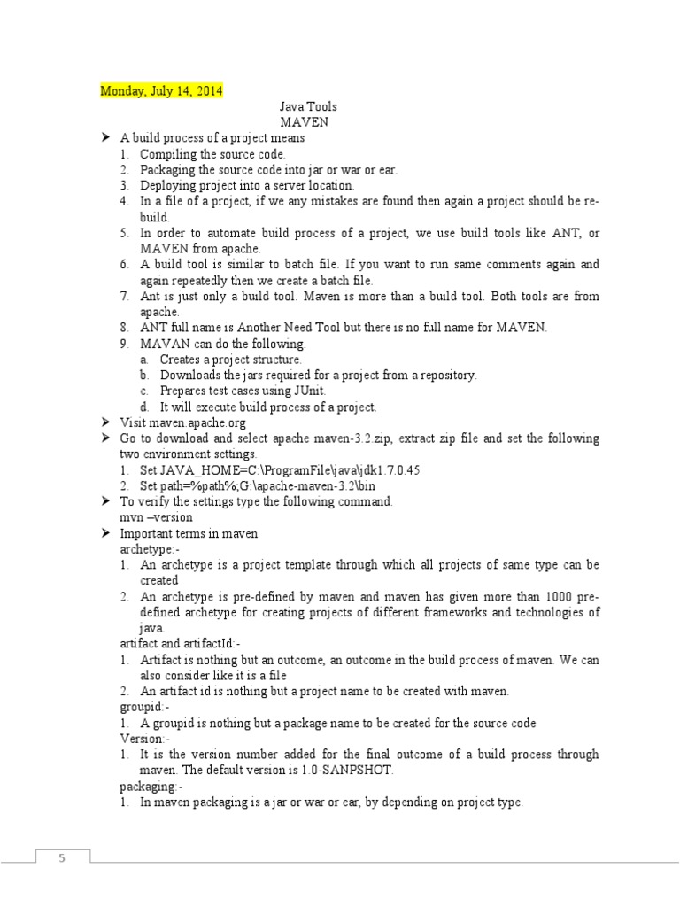 Maven | PDF | Information Technology Management | Software