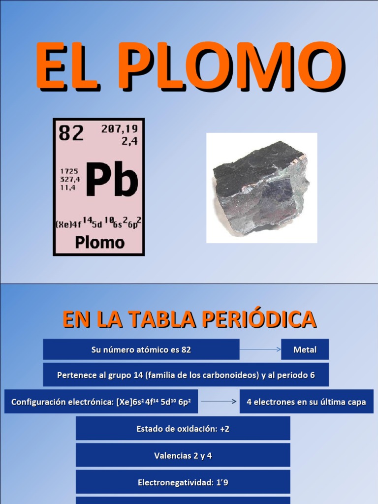 Plomo 110310115521 Phpapp01 | PDF | Dirigir | Sustancias químicas