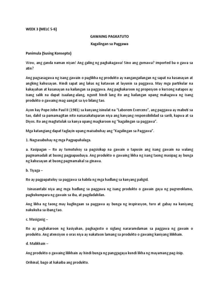 Q3-Esp-Melc 5-6 | PDF