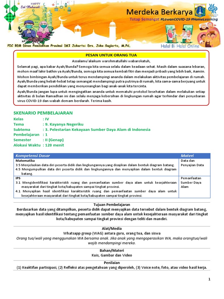 RPP Kelas 4 - Selasa, 25 Mei 2021 | PDF | Pengembangan Diri | Kesehatan Holistik