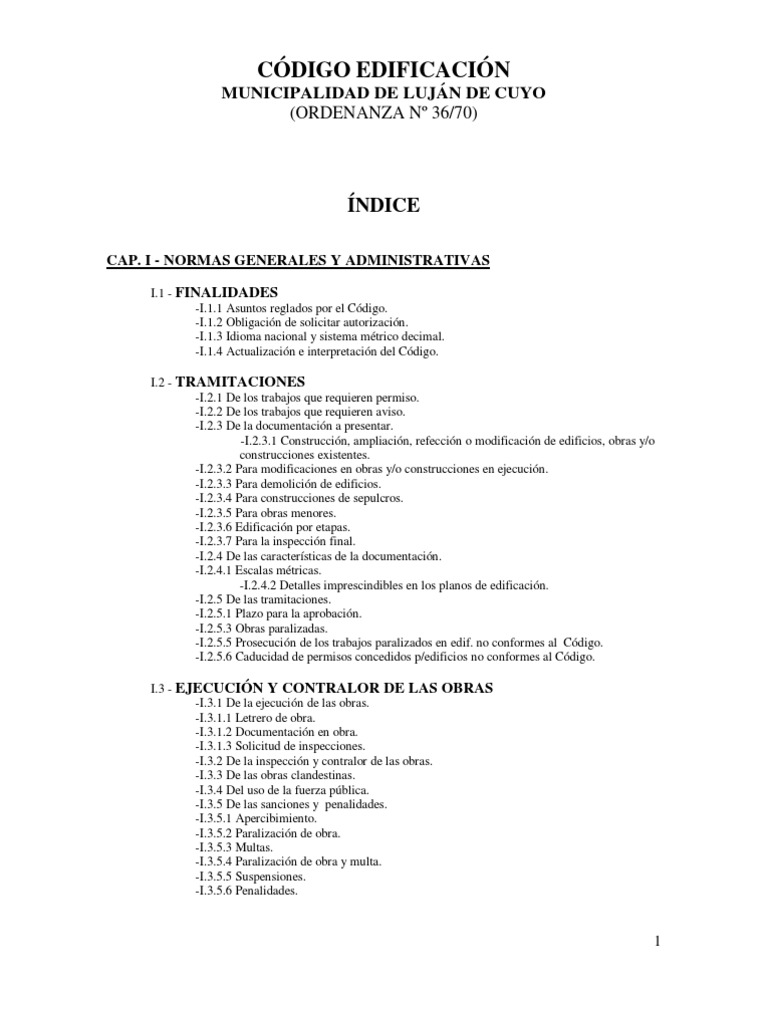 Codigo de Edificacion Lujan de Cuyo | PDF | Chimenea | Arquitecto