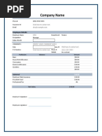Xero Payslip Template Au PDF | PDF | Services (Economics) | Employee ...