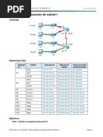 Packet Tracer: Situación de División en Subredes 1 | PDF | Dirección IP | Arquitectura de internet