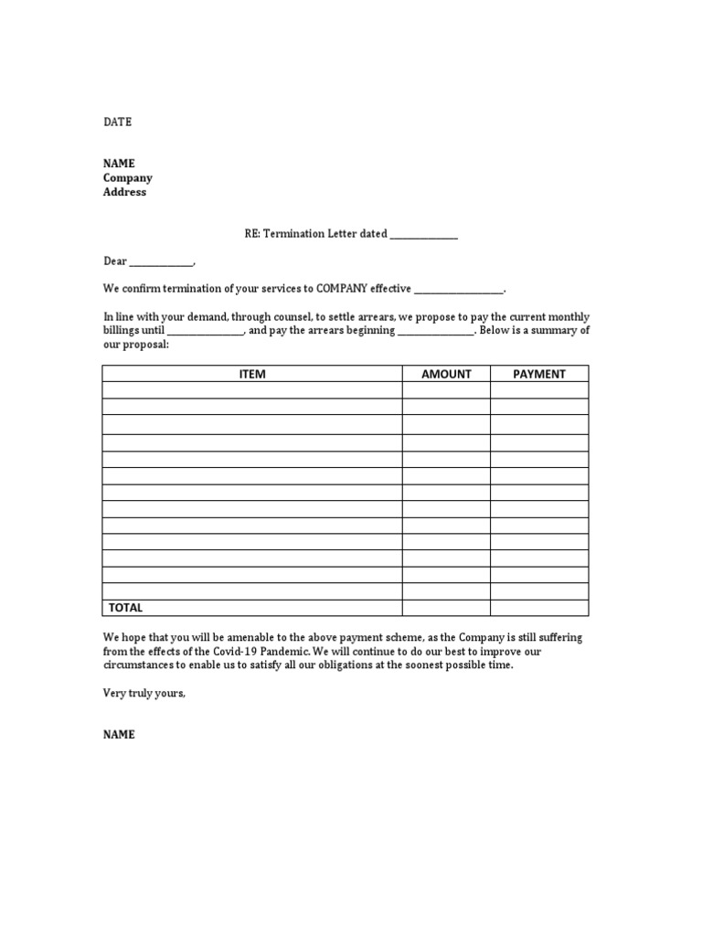 Letter - Draft - Response To Collection Demand | PDF