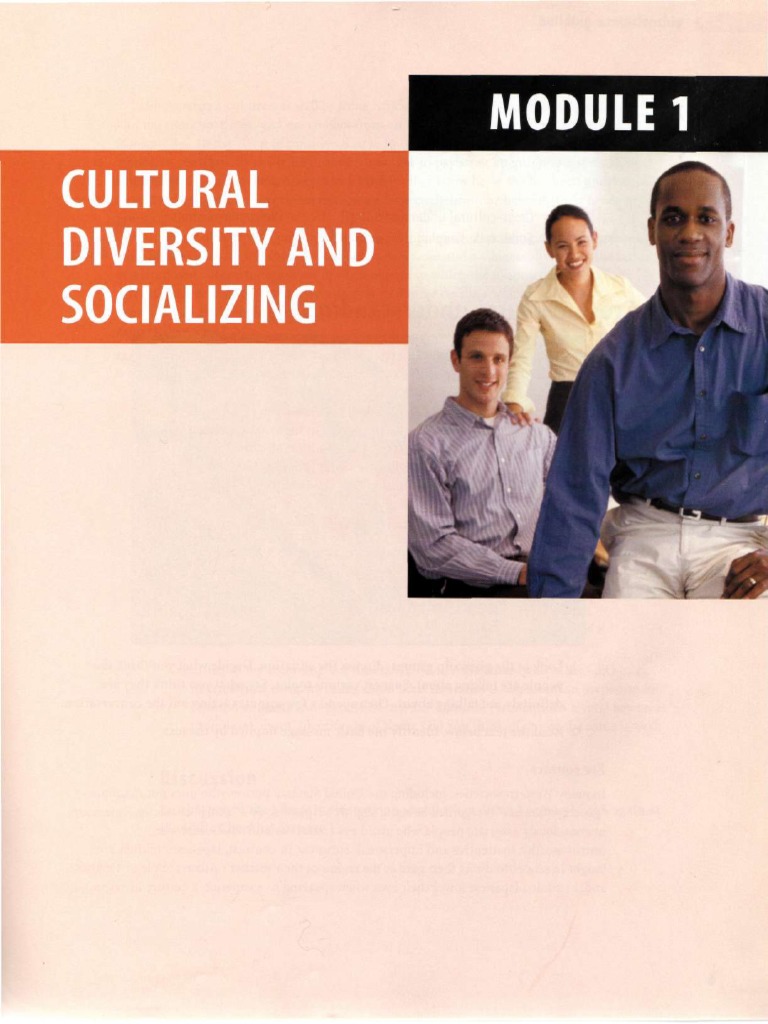 Module 1 - Cultural Diversity and Socializing | PDF