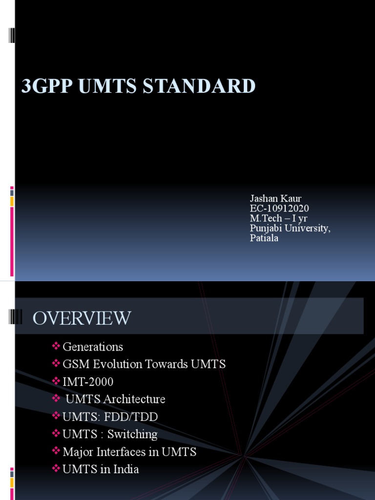 3GPP Umts Standard | PDF | 3 G | Software Defined Radio