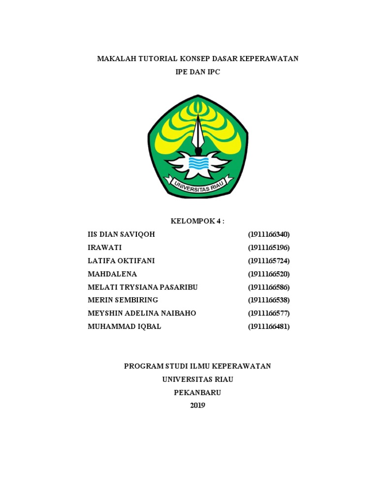 Makalah Tutorial Etika Keperawatan | PDF | Kesehatan Holistik