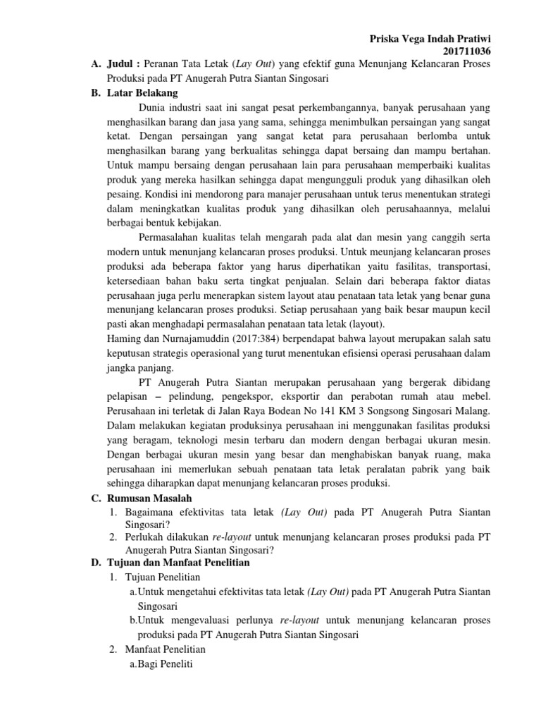 Ringkasan Proposal Vega | PDF