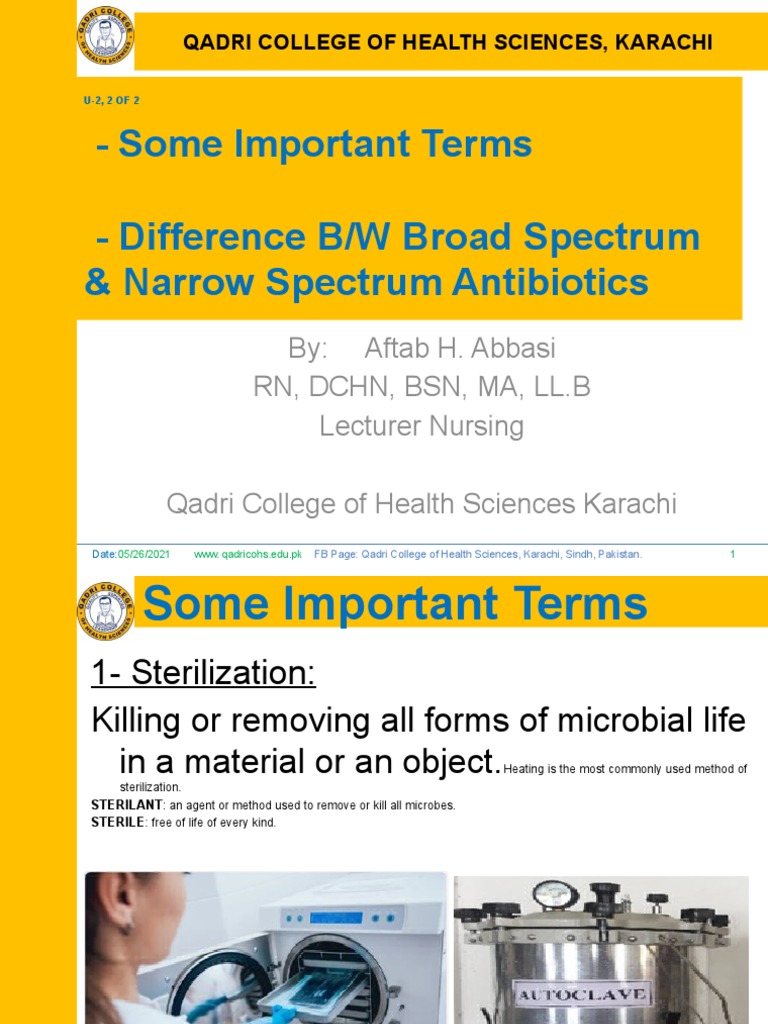 Difference of Broad Spectrum & Narrow Spectrum Antibiotics | PDF ...
