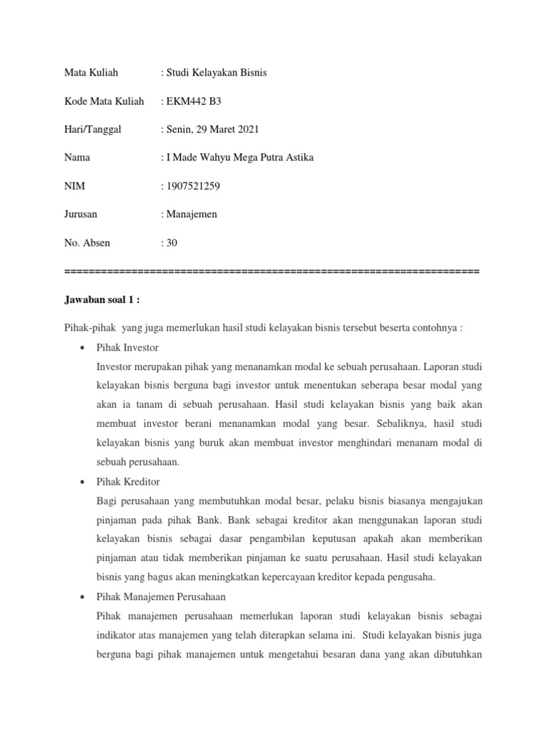 30 - 1907521259 - I Made Wahyu Mega Putra Astika - UTS SKB B3 | PDF