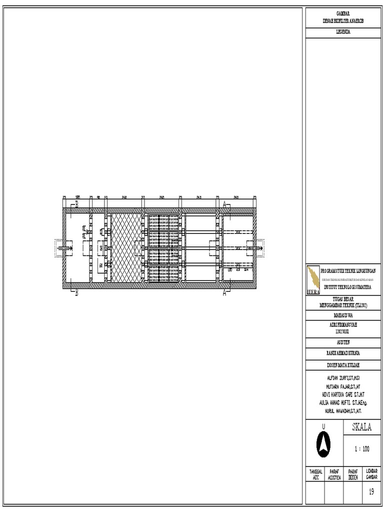 Gambar Teknik Denah Biofilter Anaerob | PDF