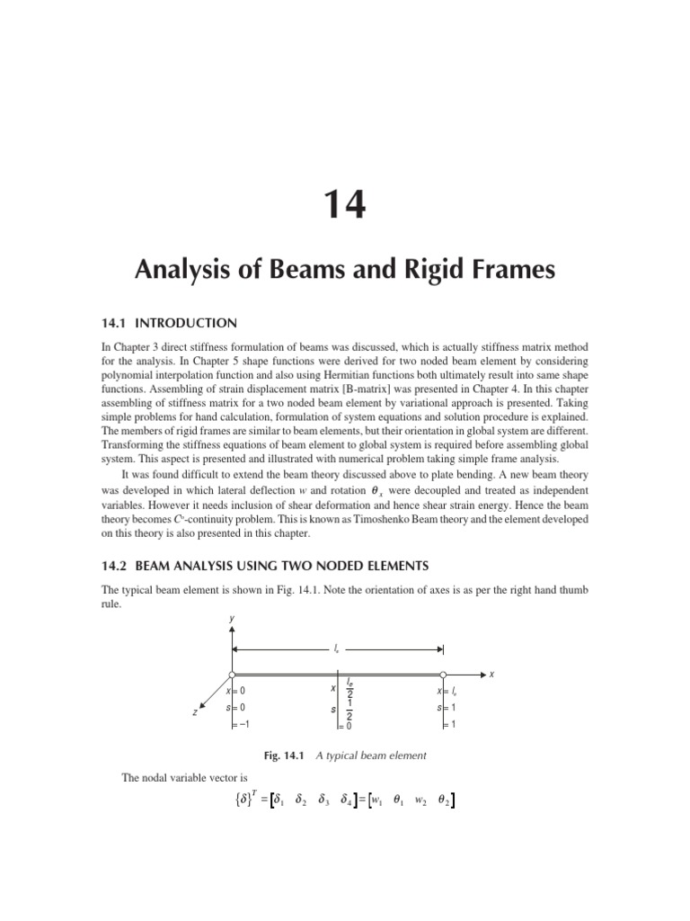 Analysis of Beams and Rigid Frames | PDF | Beam (Structure) | Continuum ...