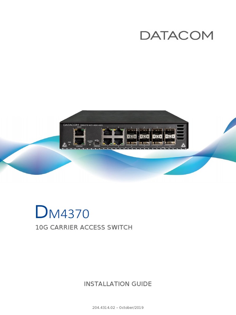 204.4314.02 - DM4370 - Installation Guide | PDF | Usb | Power Supply