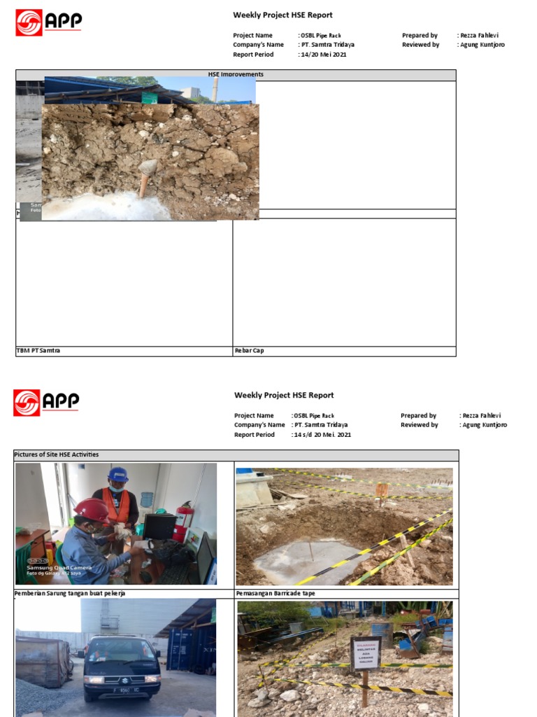 Weekly HSE Report: May 14-20, 2021 | PDF | Personal Protective ...