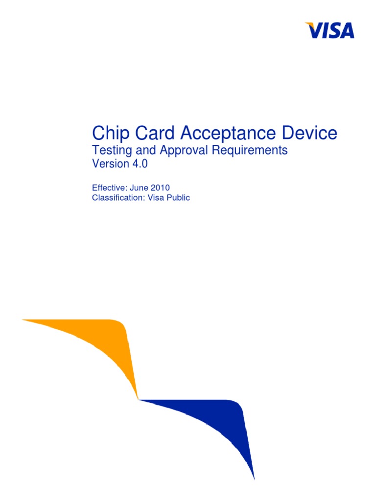 VISA CC Acceptance Device Testing | PDF | Emv | Visa Inc.