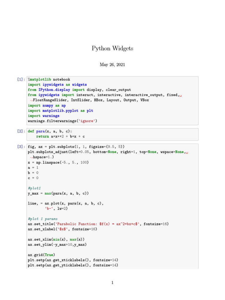 Python Widgets | PDF | Free Software | Science Software