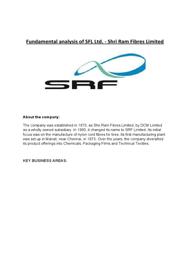 A Comprehensive Fundamental Analysis of SRF Ltd: Evaluating the Company ...