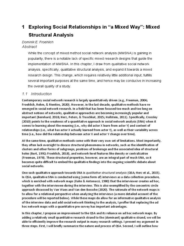 Exploring Social Relationships | Download Free PDF | Qualitative ...