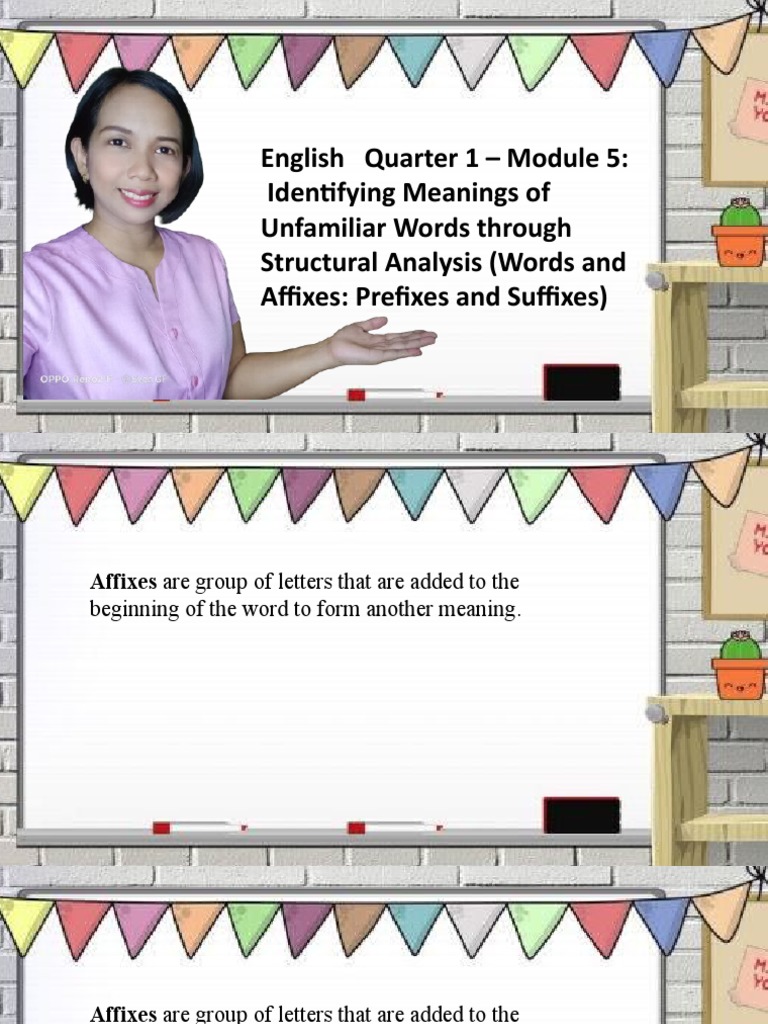 English Quarter 1 - Module 5: Identifying Meanings of Unfamiliar Words ...