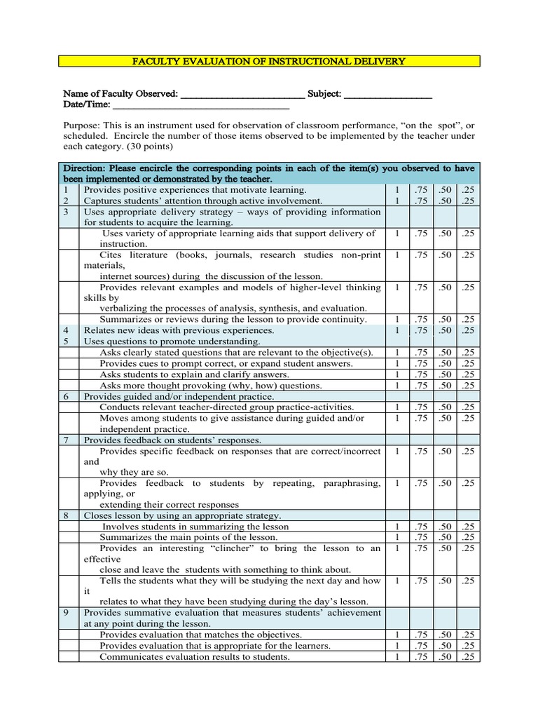 Teacher Observation Tool | PDF | Evaluation | Learning