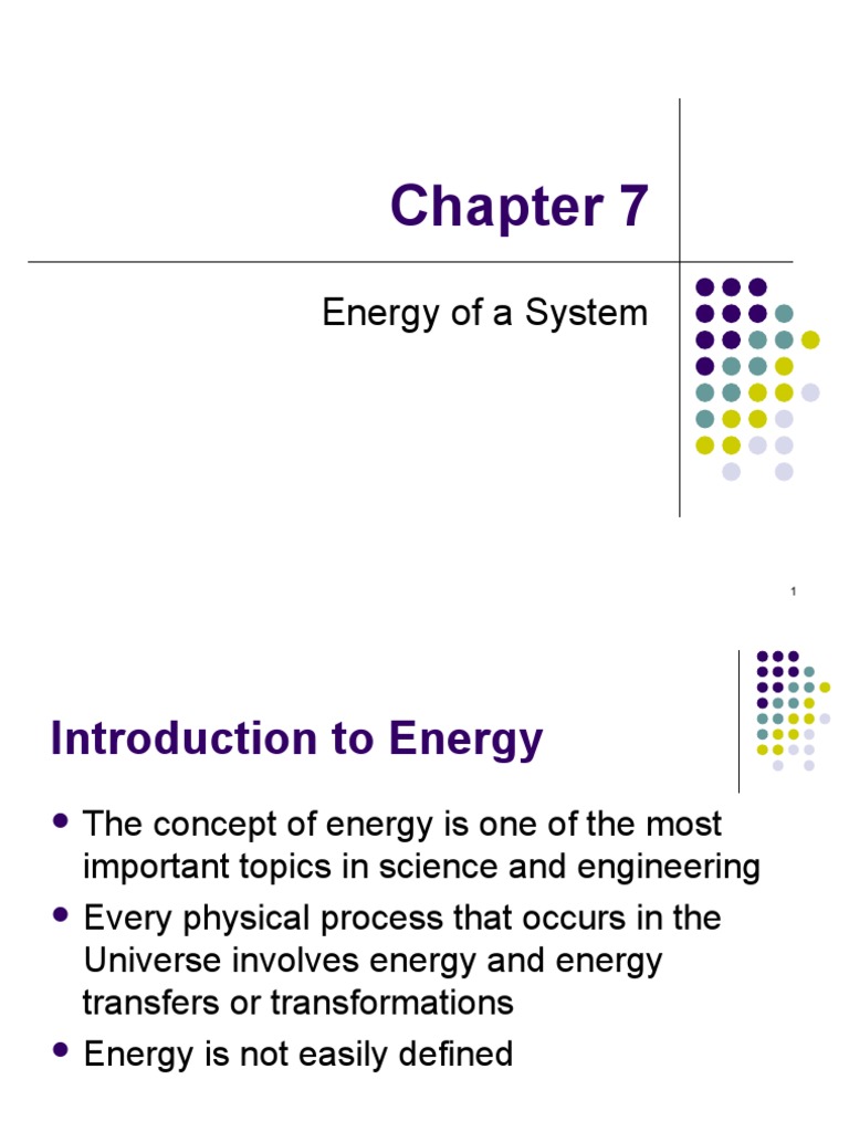 Chapter 7 Energy of A System | PDF | Potential Energy | Force