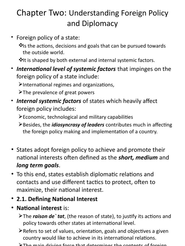 Understanding Foreign Policy Goals | PDF | Diplomacy | Aids