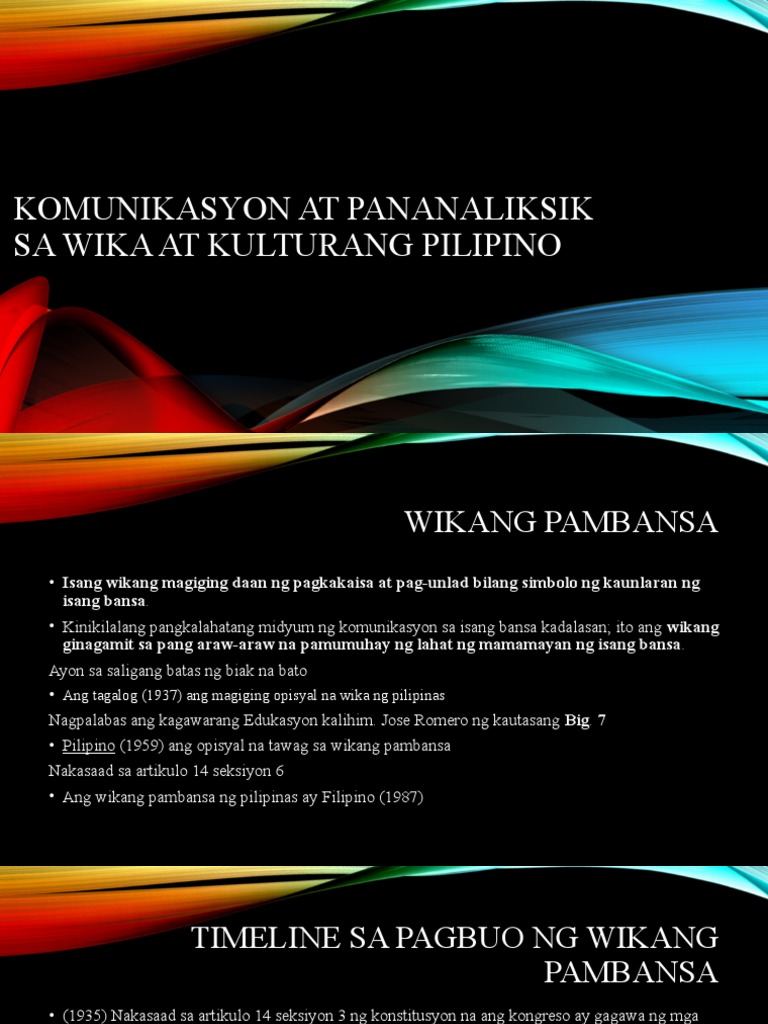 Komunikasyon at Pananaliksik Sa Wika at Kulturang Pilipino | PDF