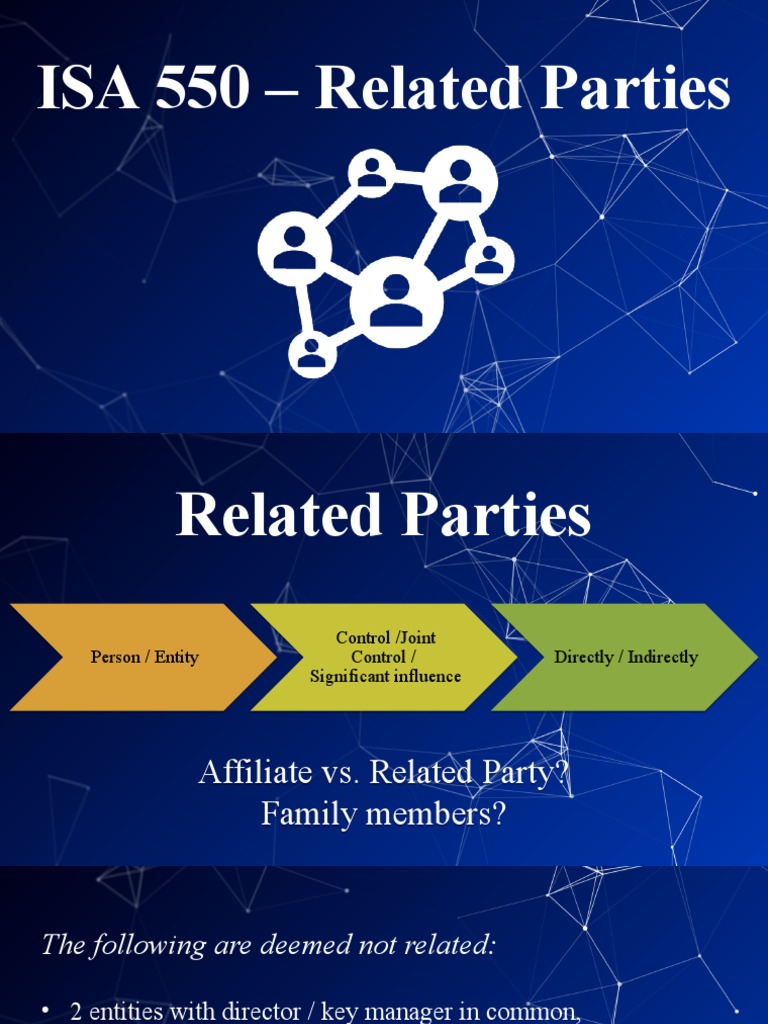 ISA 550 & 570 - Presentation | PDF | Going Concern | Business
