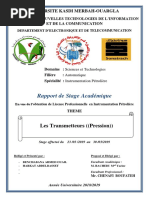 Rapport de stage chez Sonatrach TRC | PDF | Gaz naturel | Transport