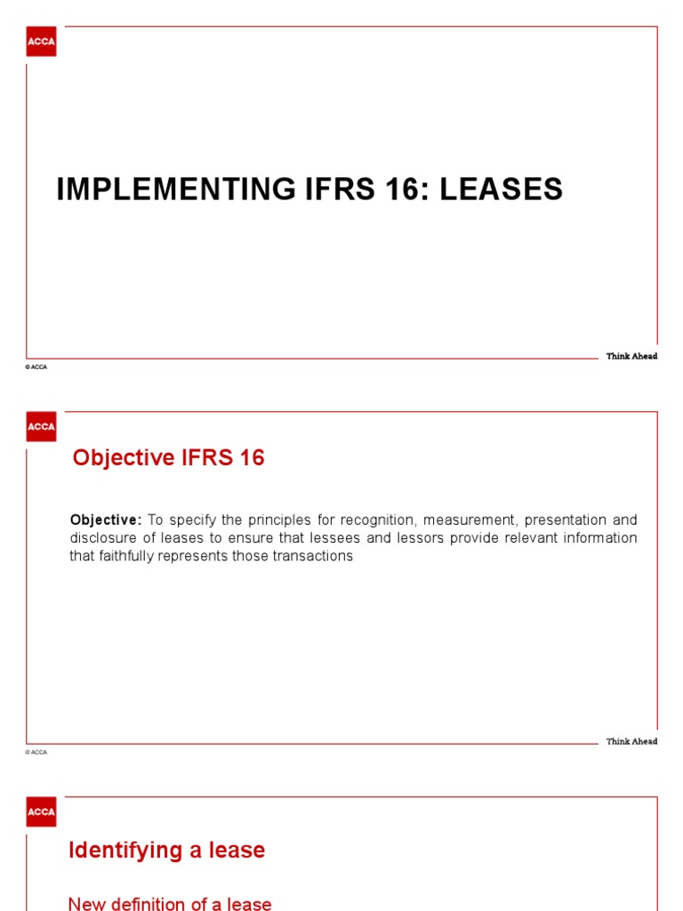 IFRS 16 Leases | PDF | Lease | Leasehold Estate