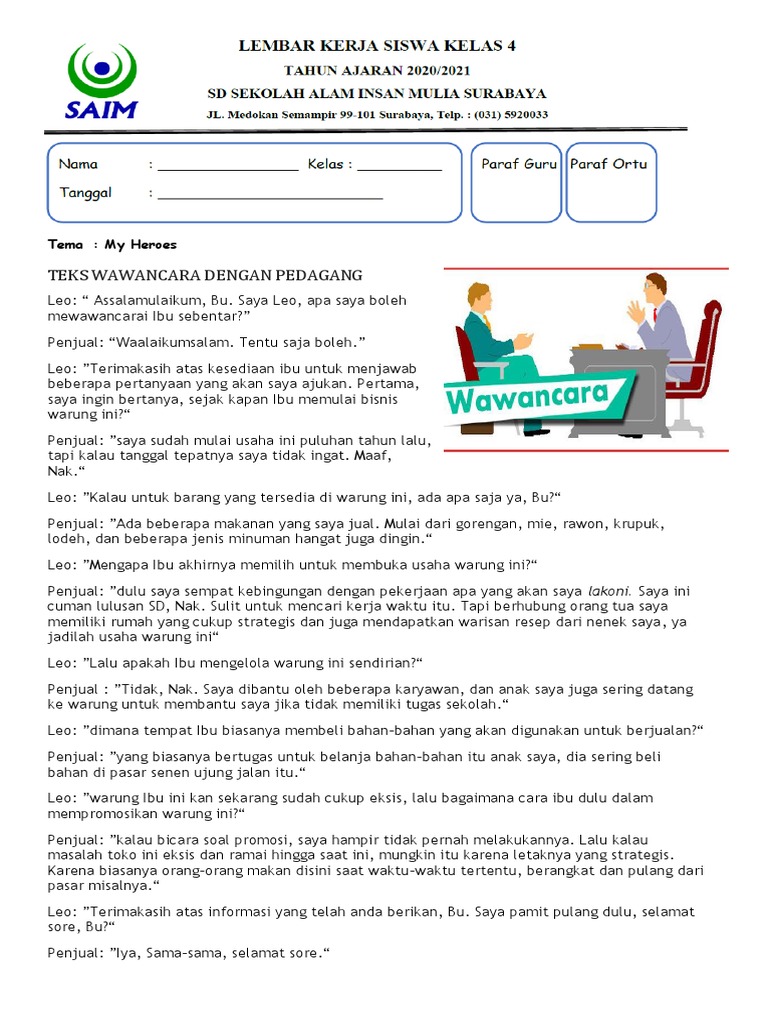 Lks Tema My Heroes | PDF