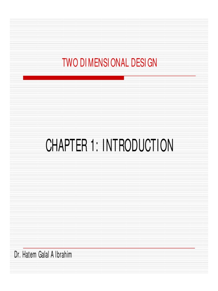 Introduction to the Elements of Two-Dimensional Design | PDF | Length ...