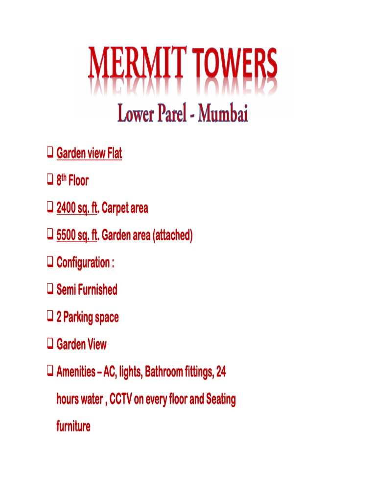 Presentation Mermit Tower | PDF | Home & Garden | Computers