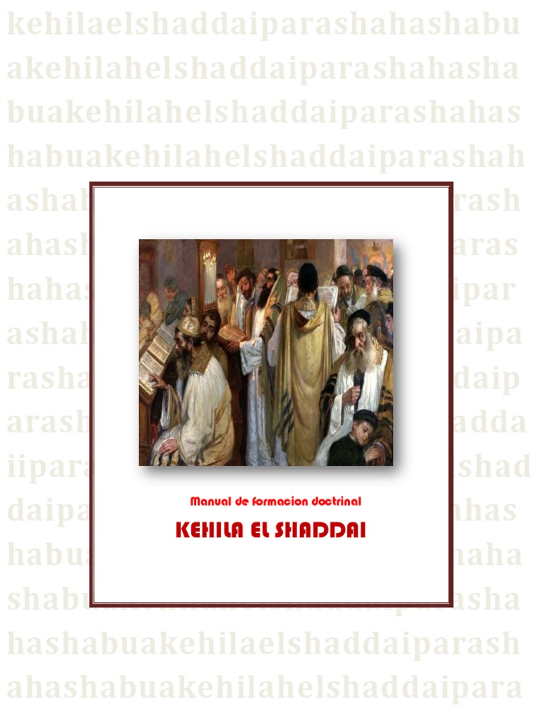 CURSO DE HEBREO Manual de Formacion de La Kehila El Shaddai | PDF | Lenguaje hebreo | Sinagoga