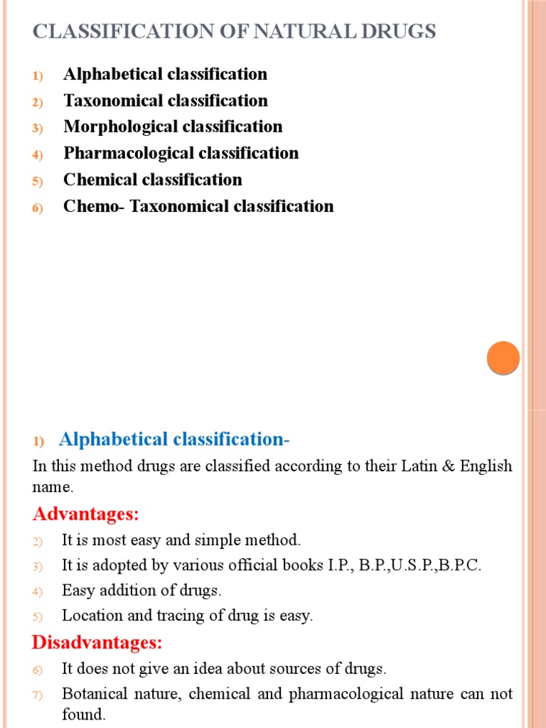Classification of Natural Drugs | PDF | Plants | Organisms