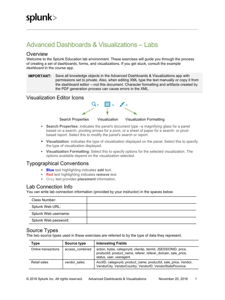 Advanced Dashboards & Visualizations - Labs: Dashboard in The Course App | PDF | Web Server ...