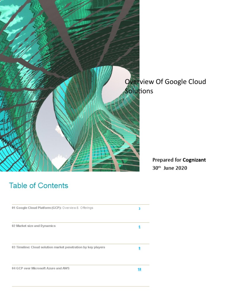 GCP - Solutions | PDF | Cloud Computing | Amazon Web Services