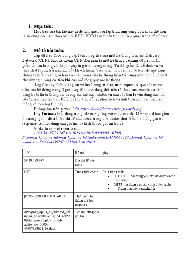 Spark Exercise | PDF