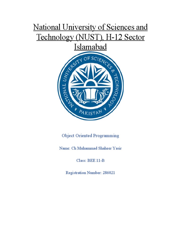 National University of Sciences and Technology (NUST), H-12 Sector ...