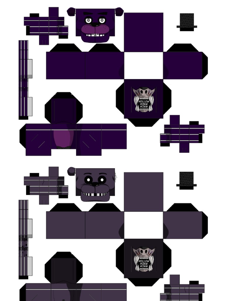 Purple Freddy Paper Craft Model Paper Craft | PDF